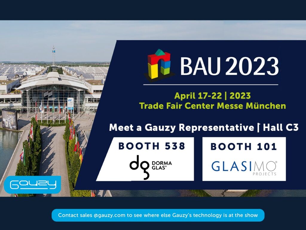 GAUZY LTD TO PRESENT ITS INNOVATIVE SMART GLASS TECHNOLOGY FOR ...